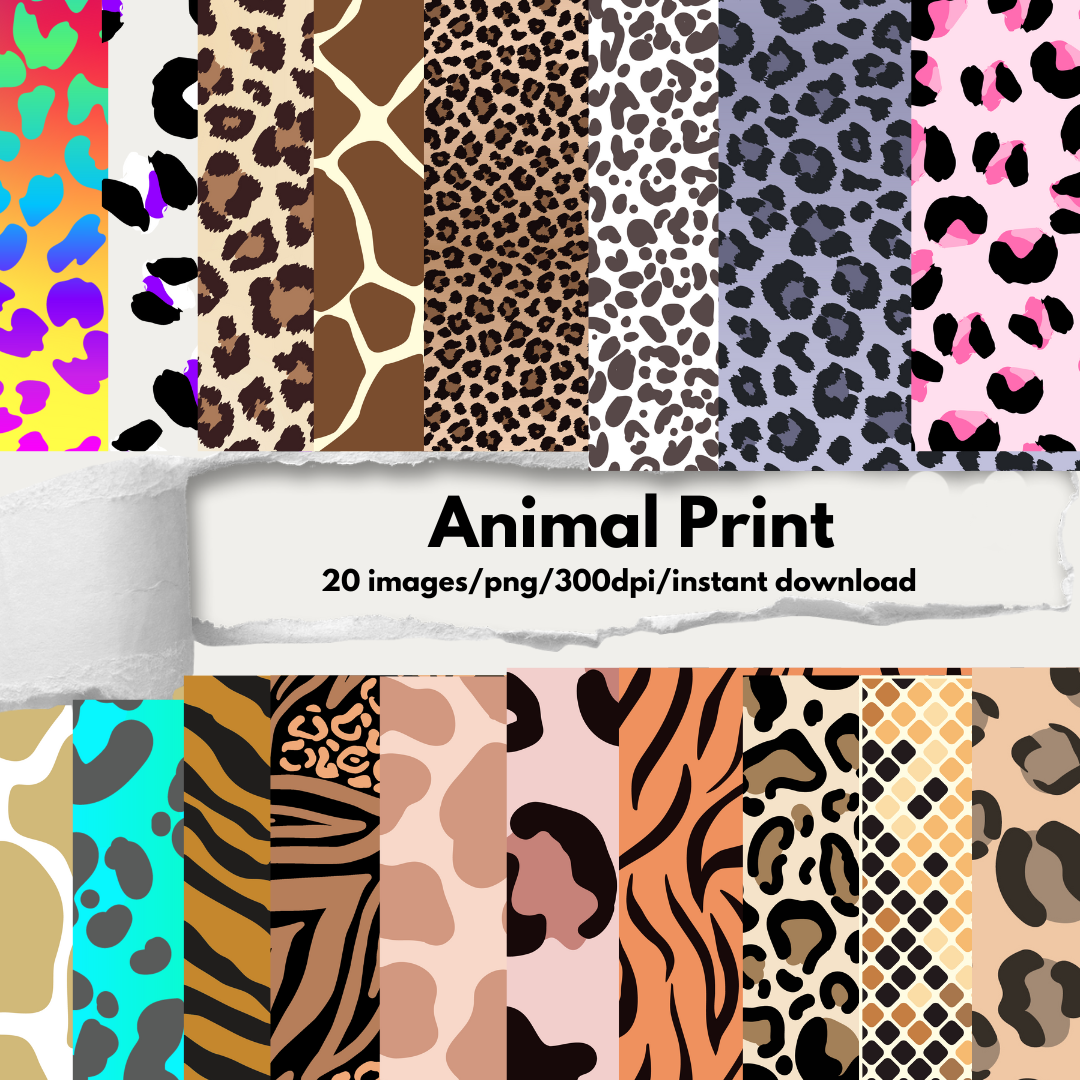Digital color Animal Prints | flashcustomtransfers