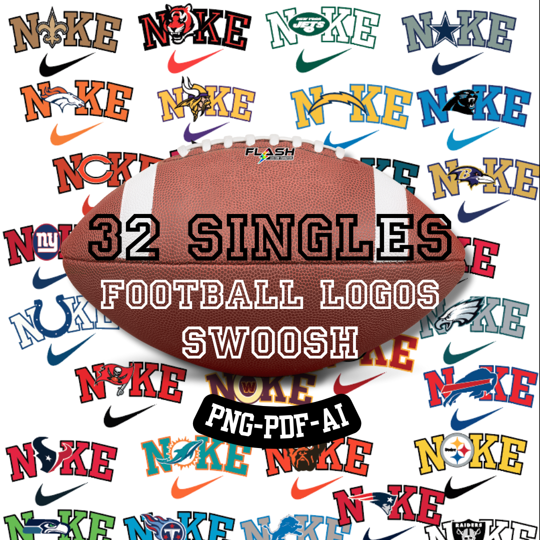 Introducing Our Collection of 32 Football Swoosh PNG Logos – Download ...